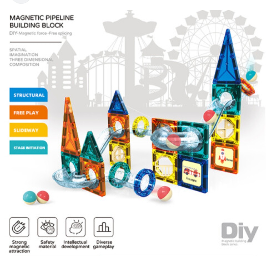 Magnetic Pipeline Building Toy - The Quirky Corner