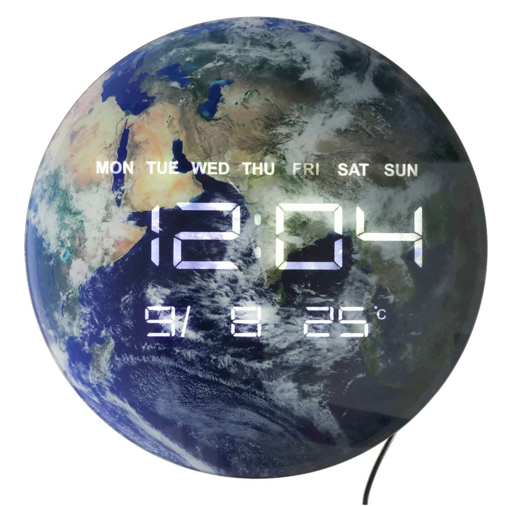 Earth Wall Clock – The Quirky Corner